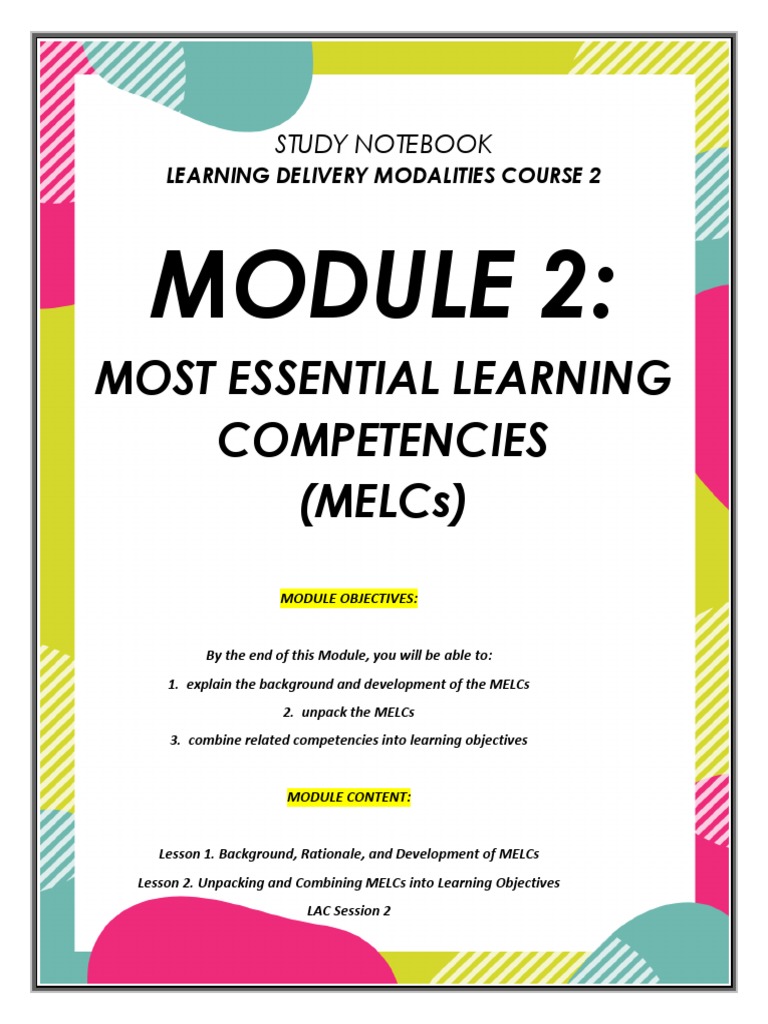 Module 2 - LMD 2 PDF | PDF | Curriculum | Learning