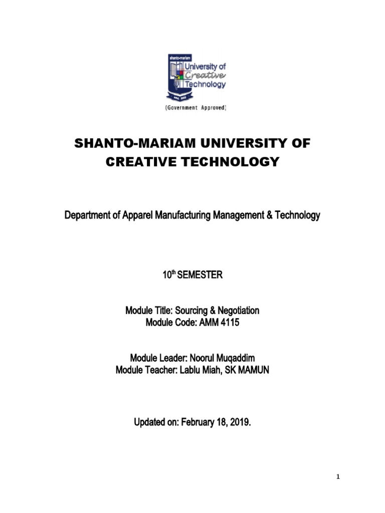 Shanto-Mariam University of Creative Technology | PDF | Procurement ...
