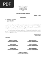 Barangay Treasurer Report | PDF | Bookkeeping | Expense