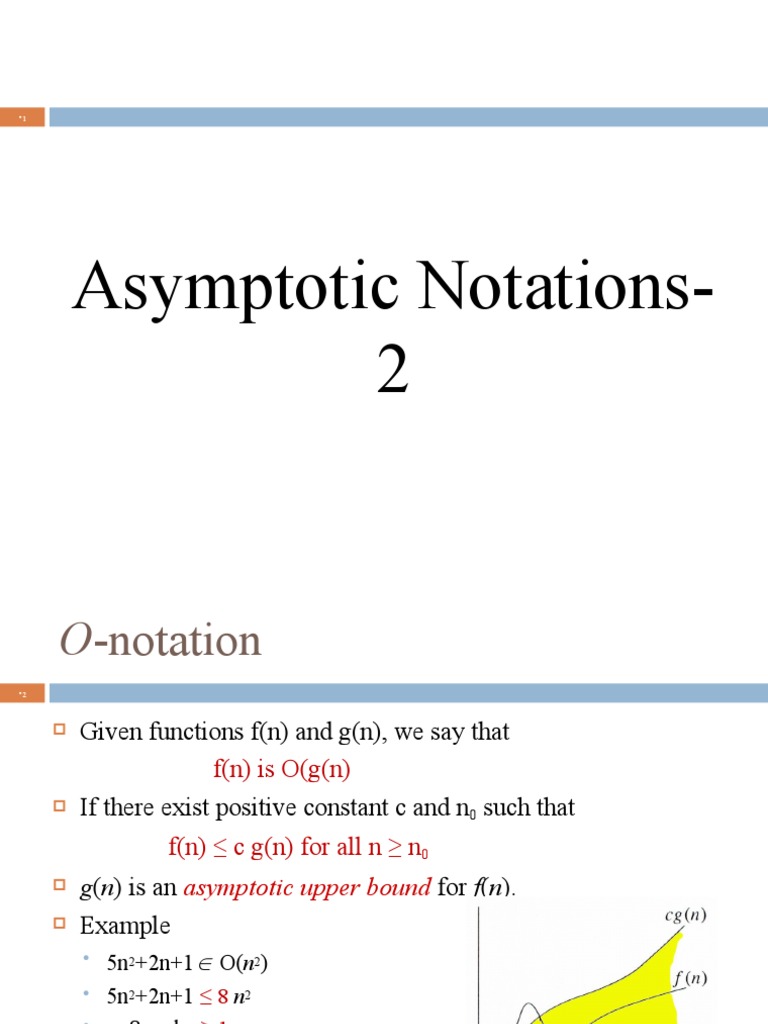 Asymptotic Notations in Data Structures | PDF | Time Complexity ...