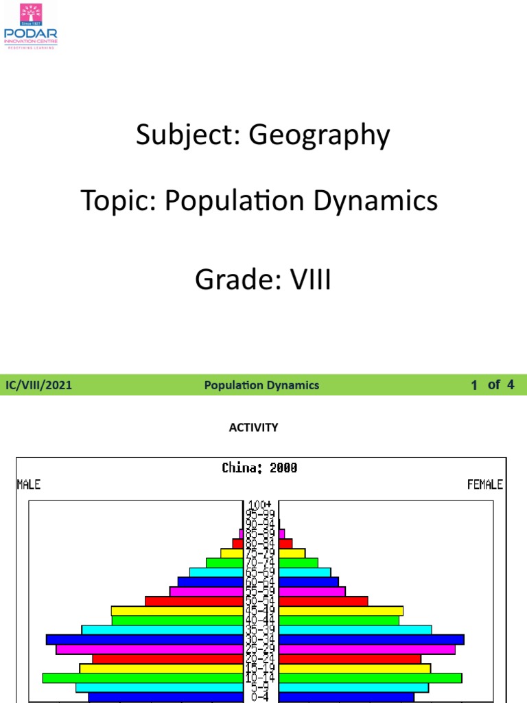 Population Dynamics for Class 8 ICSE | PDF