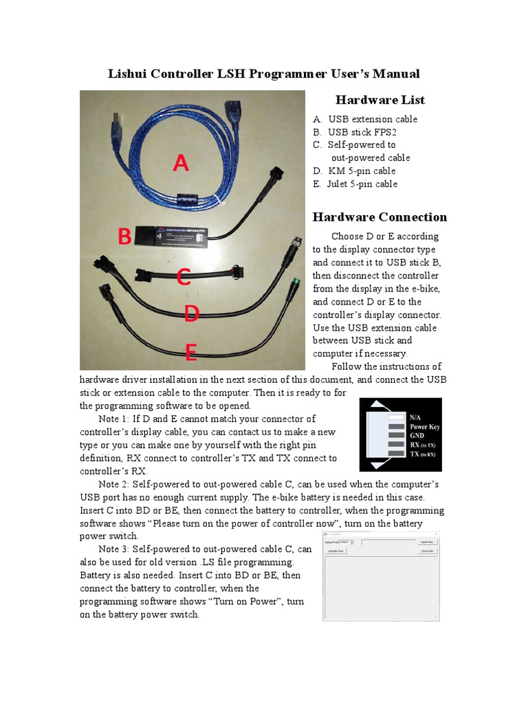 Lishui Controller LSH Programmer User's Manual | PDF | Usb | Device Driver