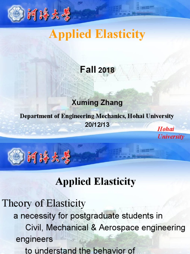 Introduction to Applied Elasticity: An Overview of the Fundamentals and ...
