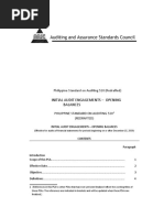 Auditing Initial Engagements | PDF | Financial Audit | Auditor's Report