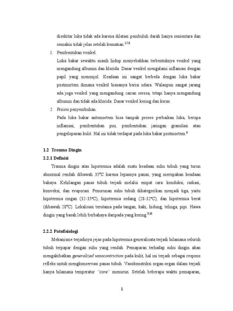 1535 - Referat Trauma Panas Dan Trauma Dingin | PDF