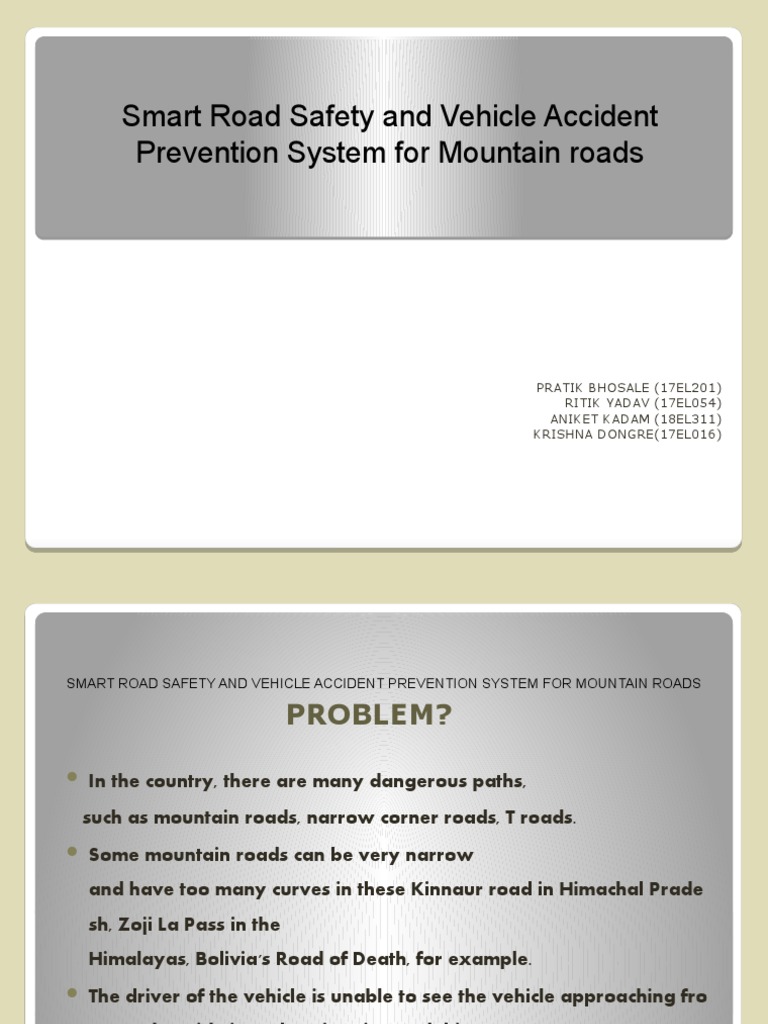 Smart Road Safety and Vehicle Accident Prevention System For Mountain ...