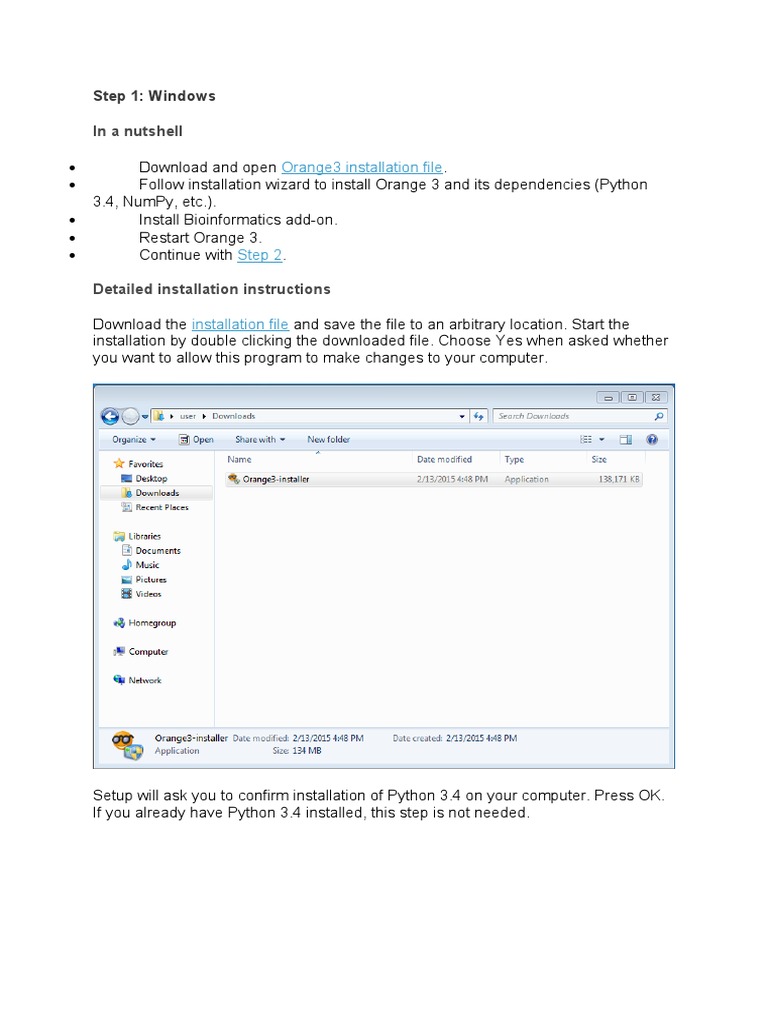 In A Nutshell: Orange3 Installation File | PDF