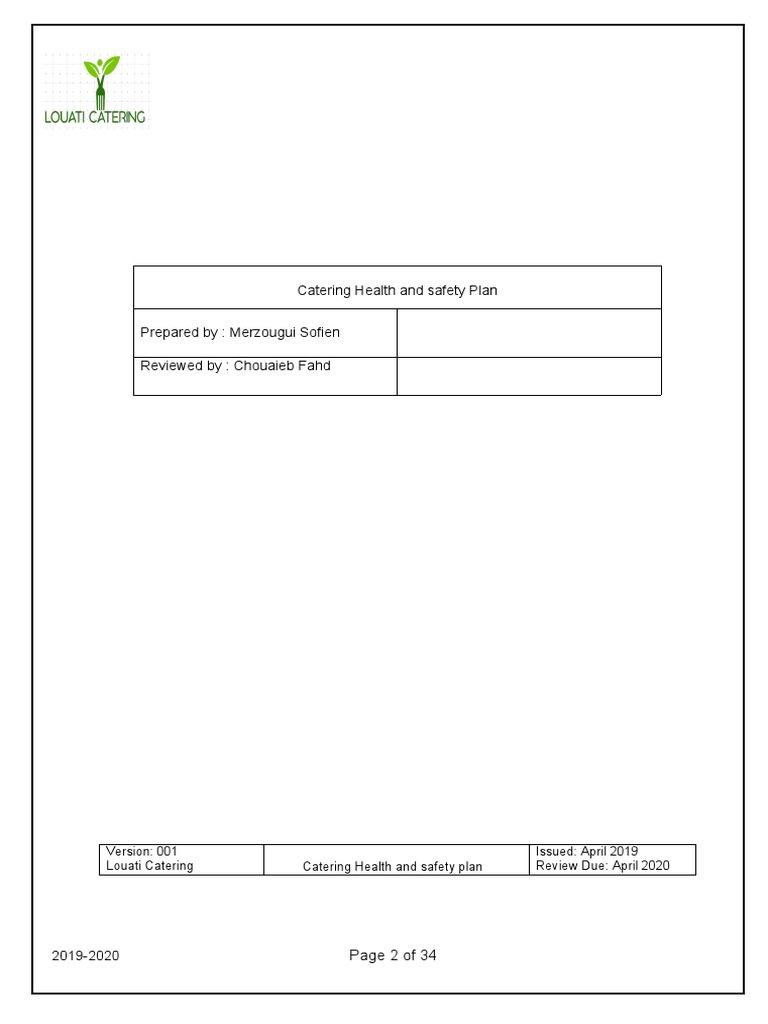 Assured Safe Catering: Louati Catering's Comprehensive Health and ...