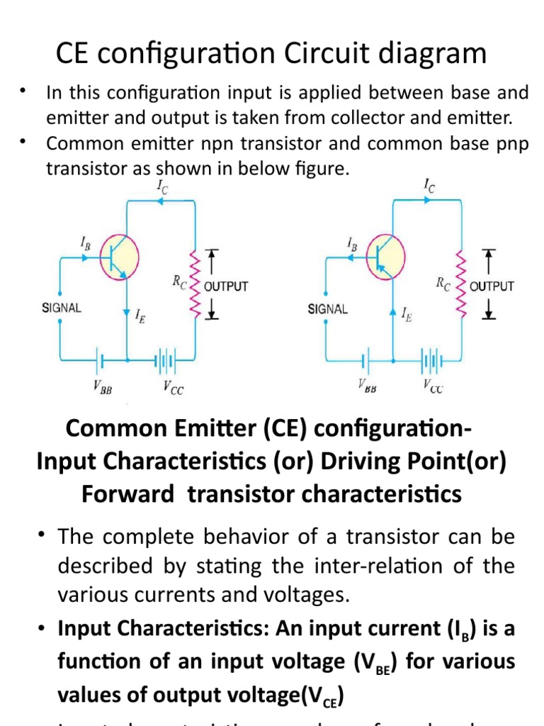 CE Input and Output Characteristics | PDF