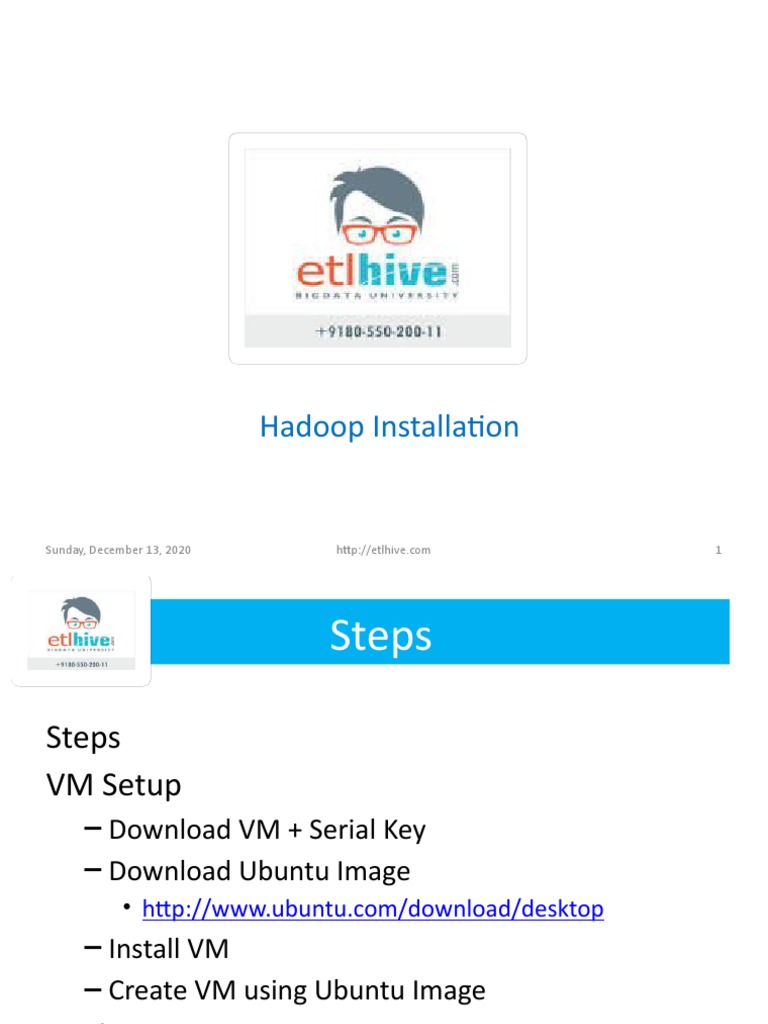 Hadoop Installation: Sunday, December 13, 2020 1 | PDF | Apache Hadoop ...
