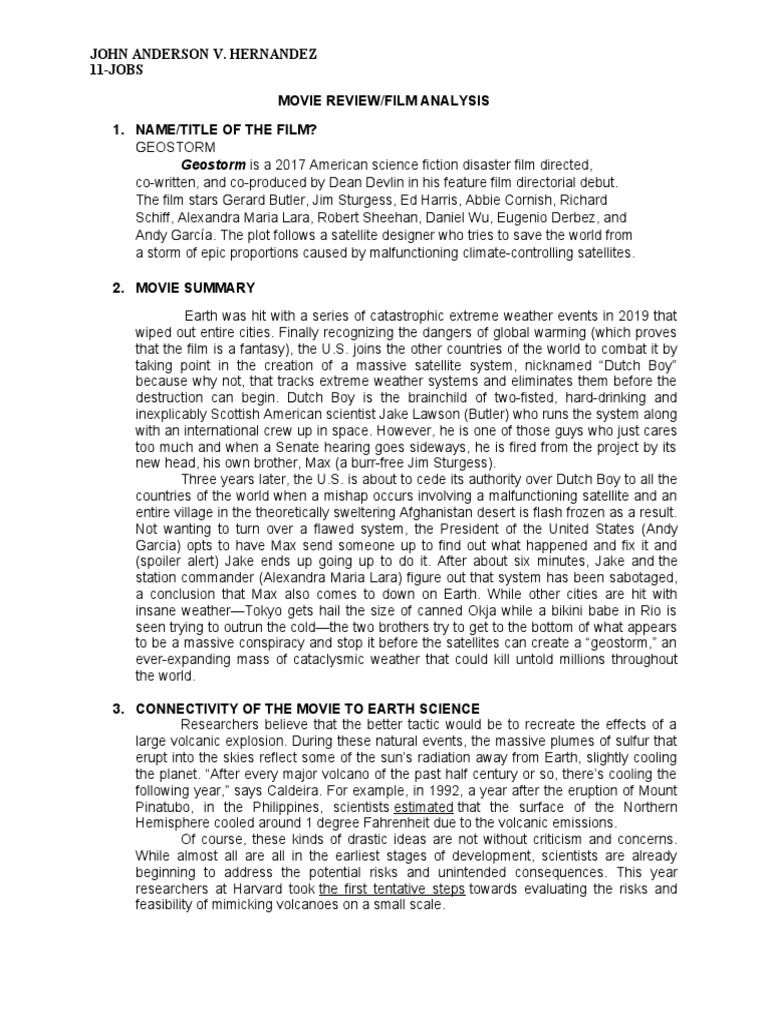 Geostorm Is A 2017 American Science Fiction Disaster Film Directed ...