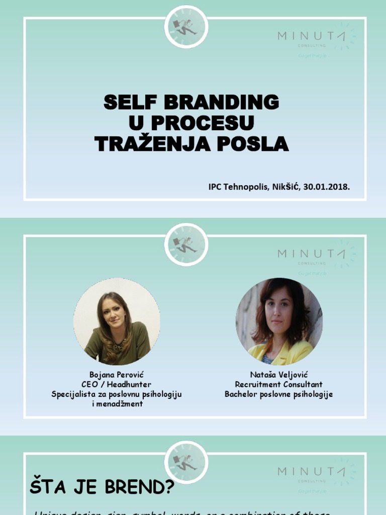 Prezentacija - Self Branding | PDF