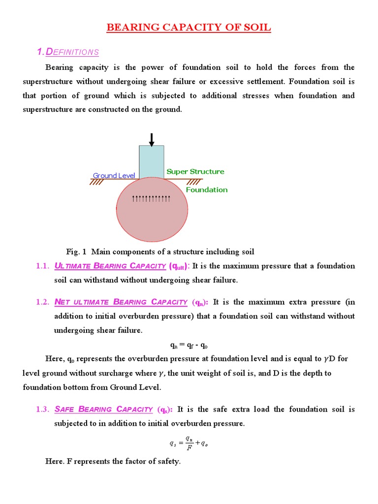 2 Bearing Capacity Lecture Pdf Applied And Interdisciplinary