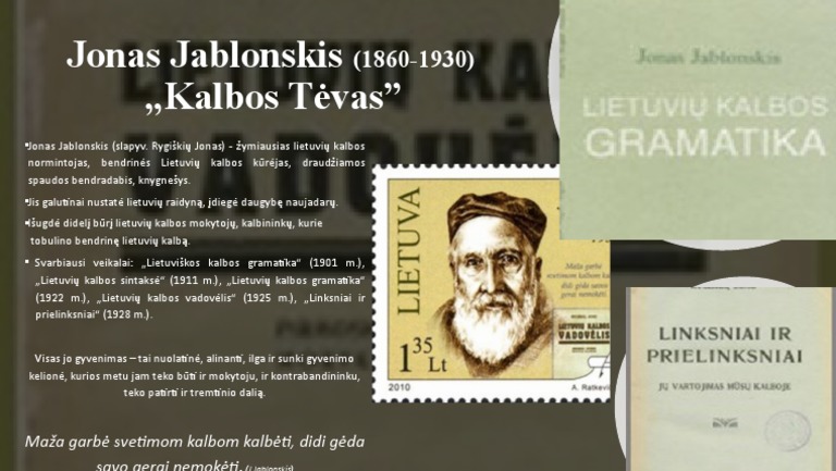 Jonas Jablonskis (1860-1930) | PDF