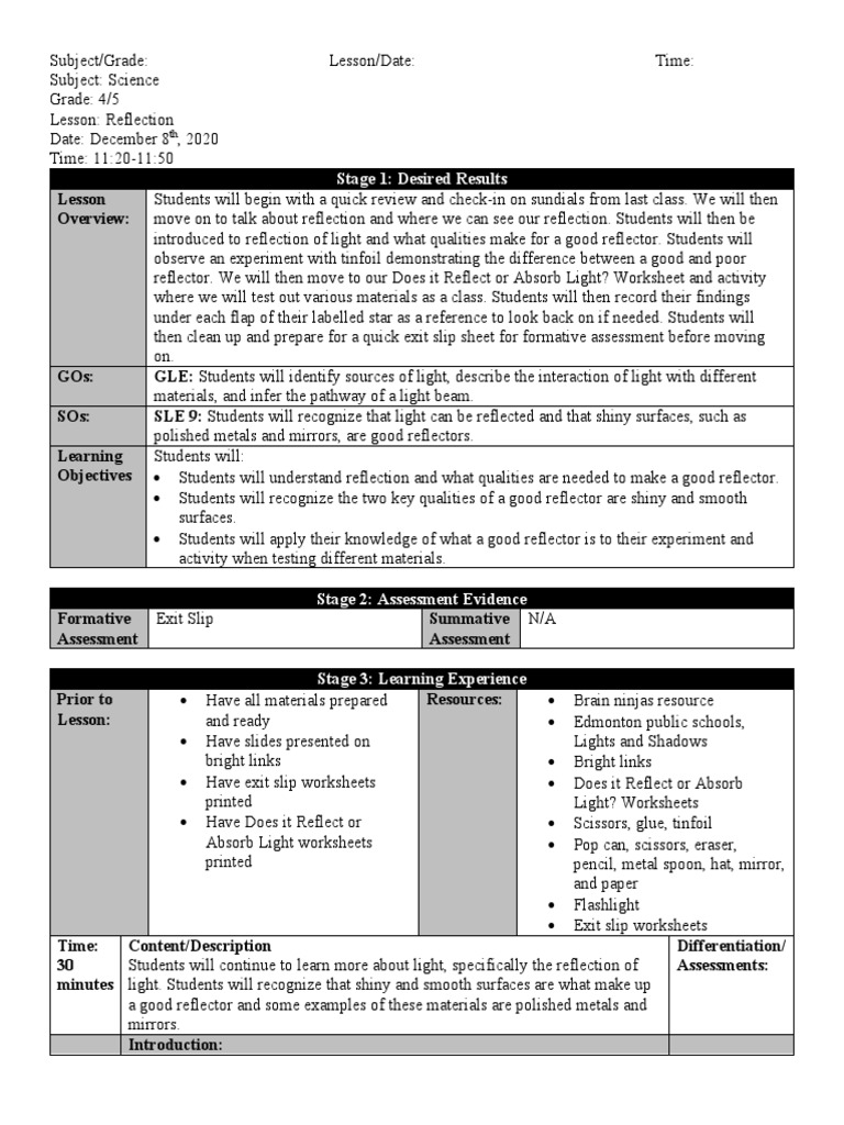 Science LP Good Reflectors | PDF | Mirror | Reflection (Physics)
