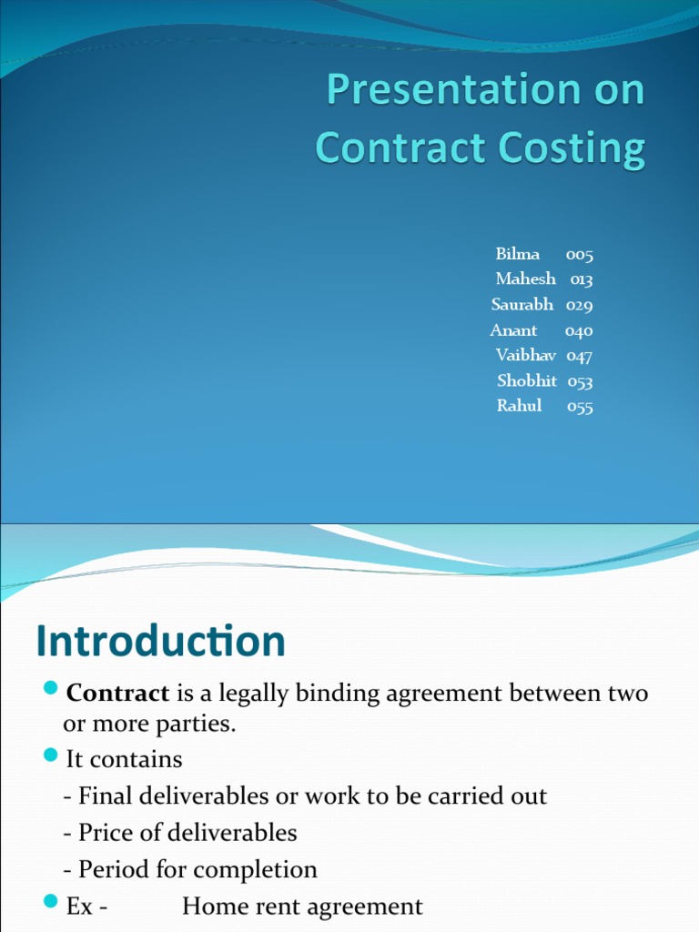 Understanding Contract Costing Basics | PDF | Debits And Credits | Cost