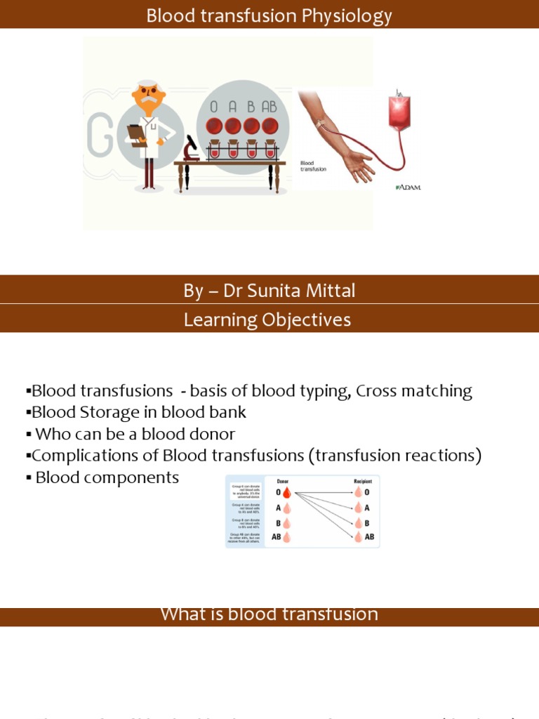Blood Transfusion: Key Concepts and Risks | PDF | Blood Type | Blood ...