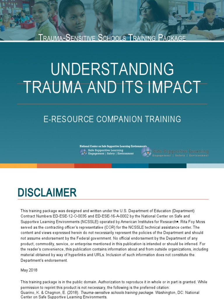 Understanding Trauma and Its Impact: E-Resource Companion Training ...