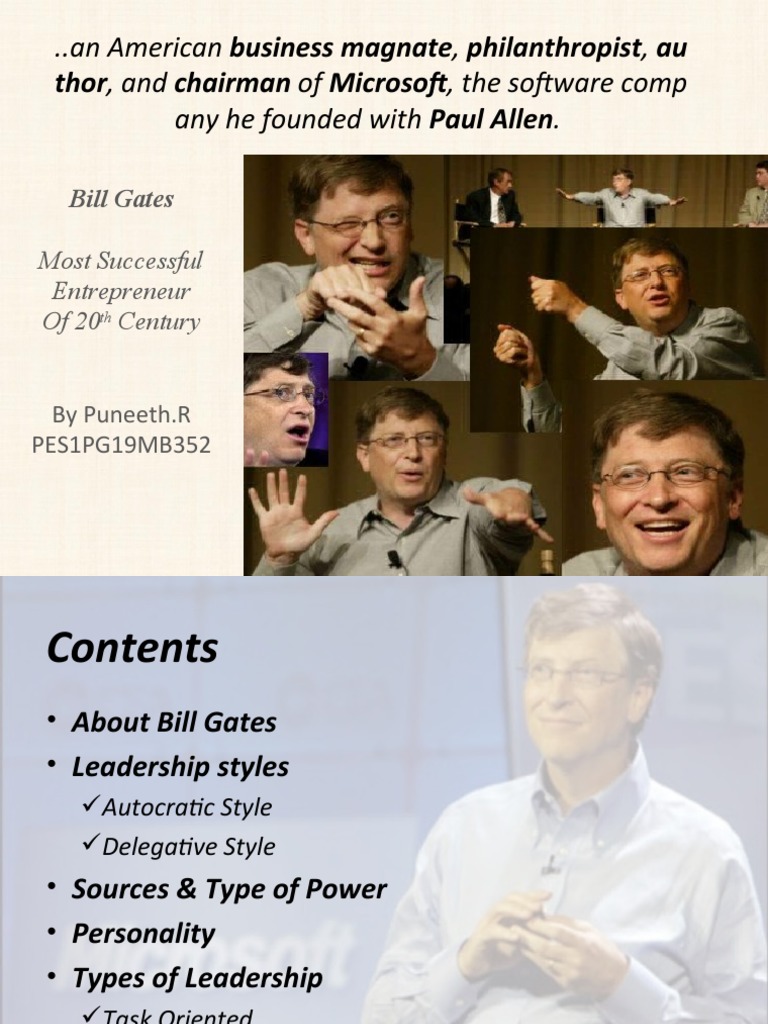 Bill Gates: Leadership and Legacy | PDF | Leadership | Behavioural Sciences