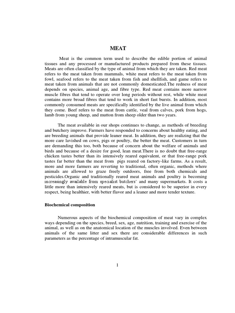 MEAT Part 1 | PDF | Beef | Lamb And Mutton