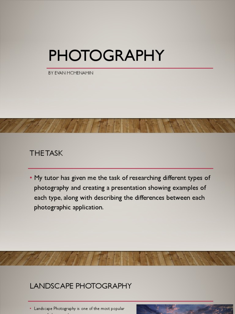Types of Photography Explained | PDF | Photograph | Vision