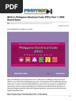 Electrical Standards and Practices PART 1 PEC | PDF | Electrical Wiring ...