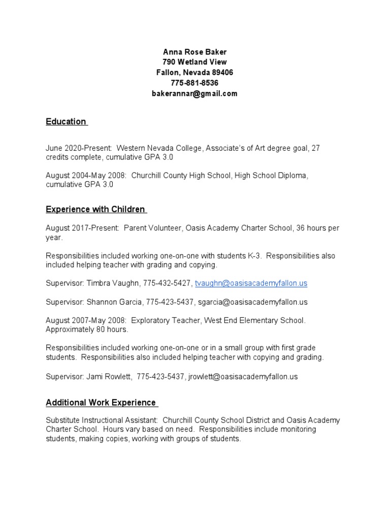 Anna Resume | PDF