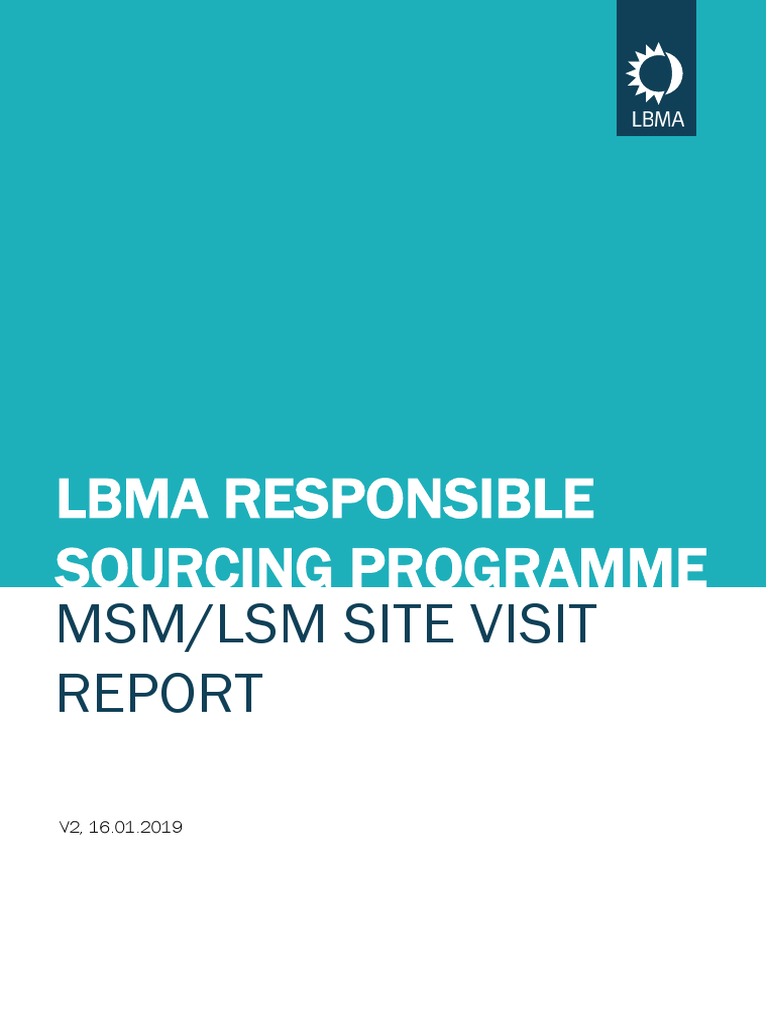 Site Visit Report Mined Material 2019 | PDF | Mining | Occupational ...