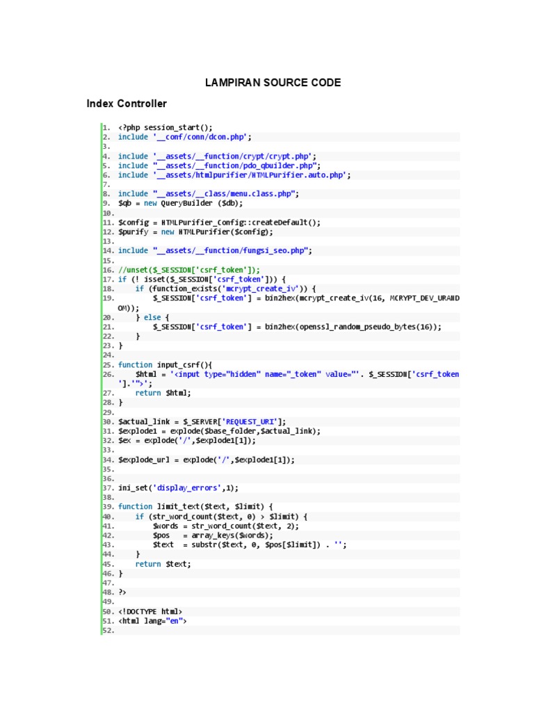Lampiran 2 - Source Code | PDF | Web Software | World Wide Web