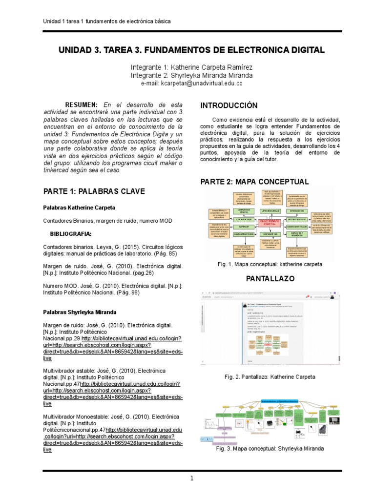 Tarea 3 Fundamentos Electronica Digital 100414 3 | PDF | Electrónica ...