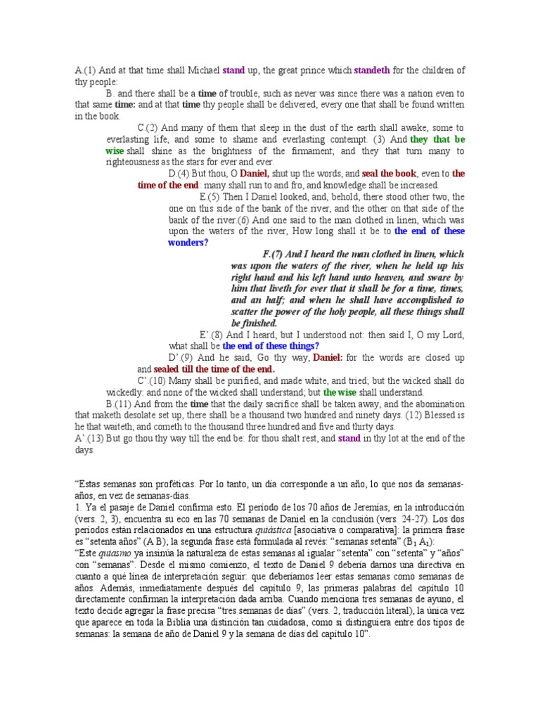 A Chiastic Structure in Daniel 12 | PDF