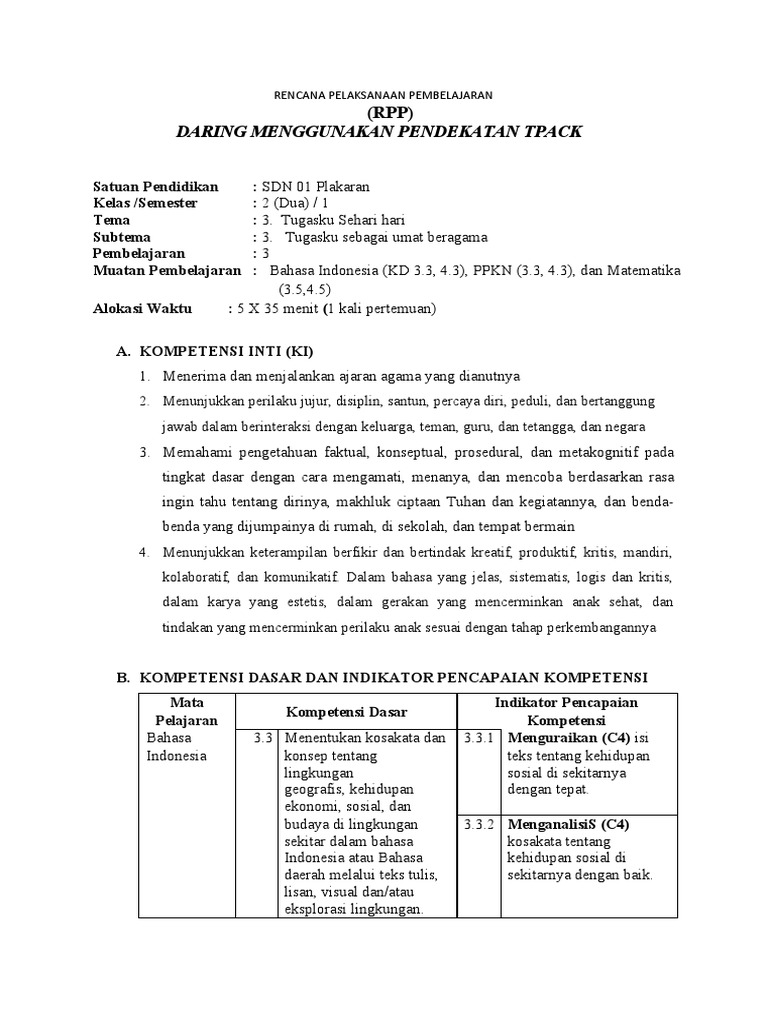 01 Kelas 2 Tema 3 St3 p3 | PDF