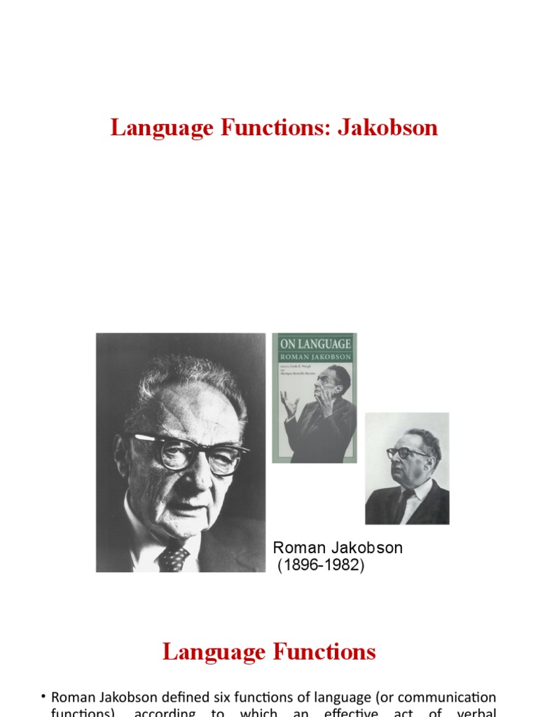 Jakobson Structure Of Language – IXDVUA