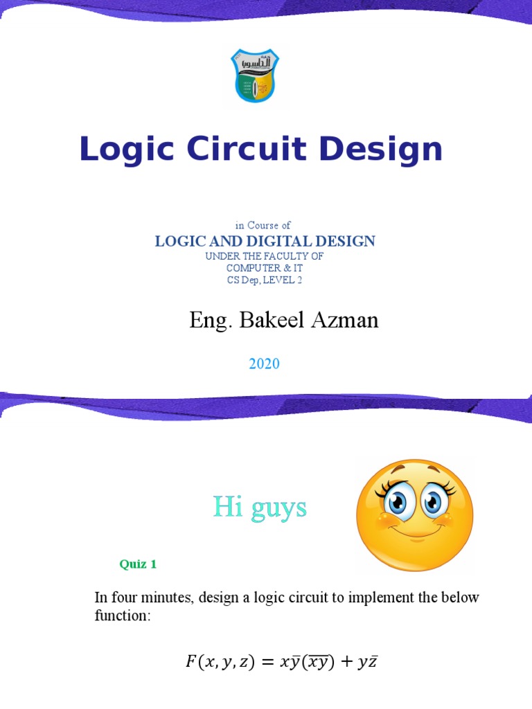 Lab 03 - Logic Circuit Design PDF | PDF