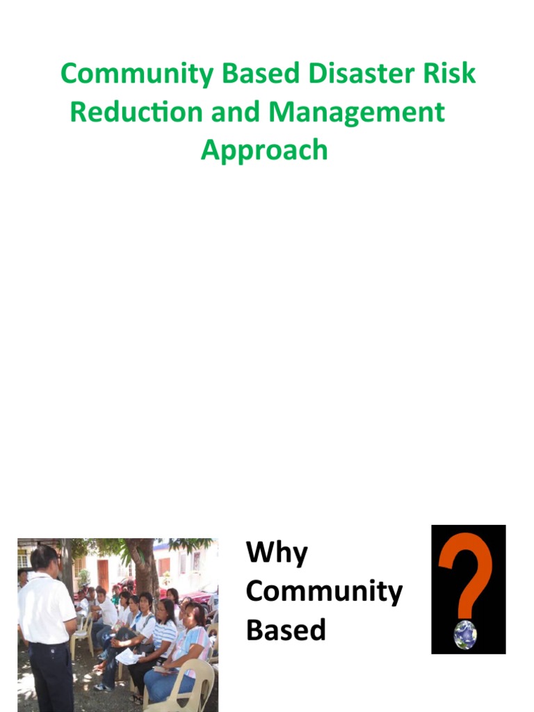 CBDRRM Approach | PDF | Disaster Risk Reduction | Emergency Management
