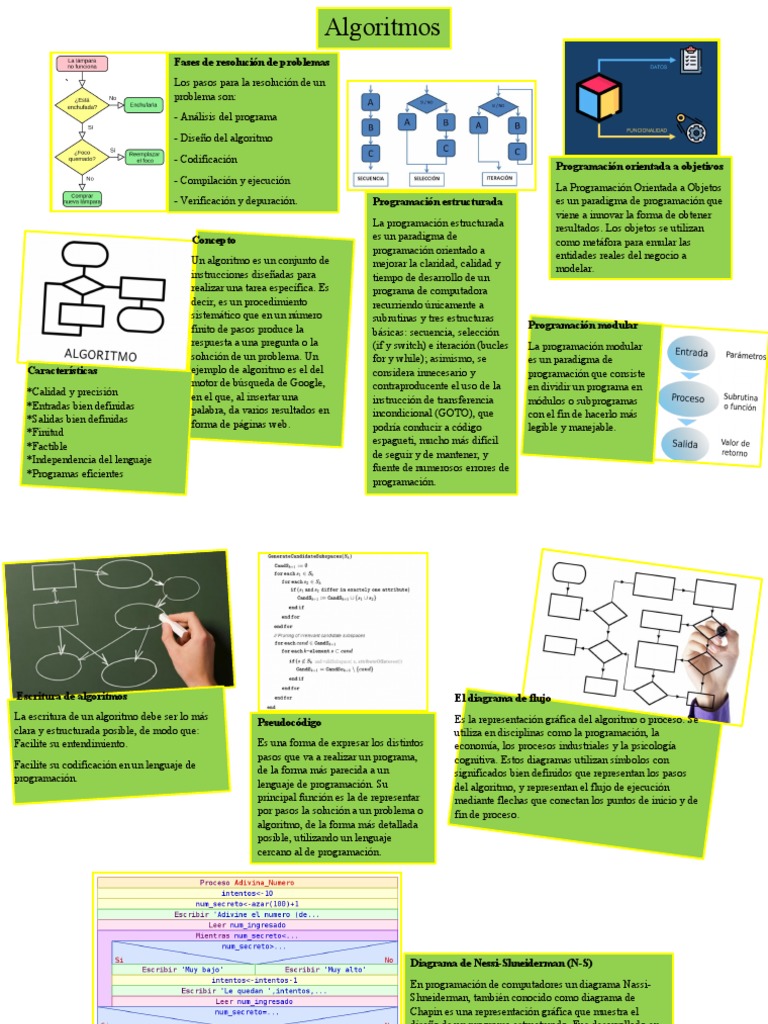 Infografia Algoritmos | PDF | Programación de computadoras | Algoritmos