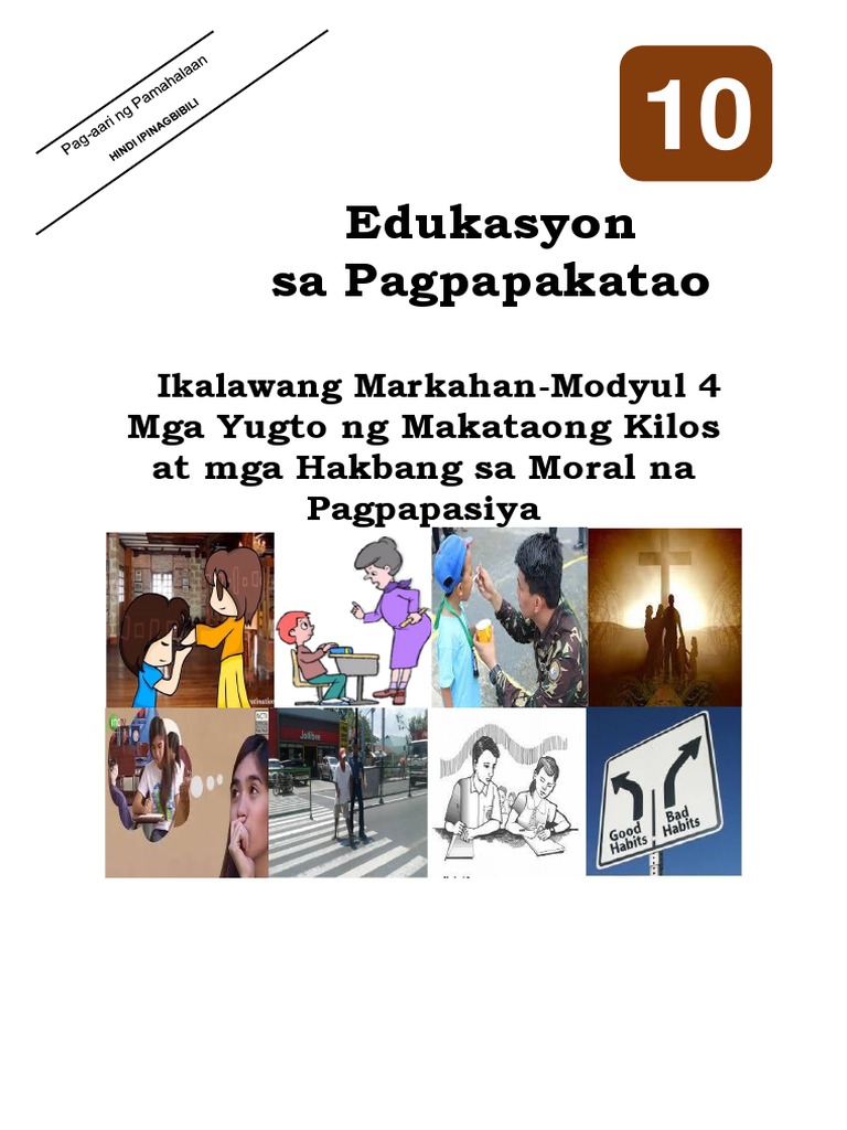 Esp10 q2 Mod4 v4 Mgayugtongmakataongkilosatmgahakbangsamoralnapagpapasiya | PDF