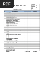 FORM Checklist Panel Listrik | PDF
