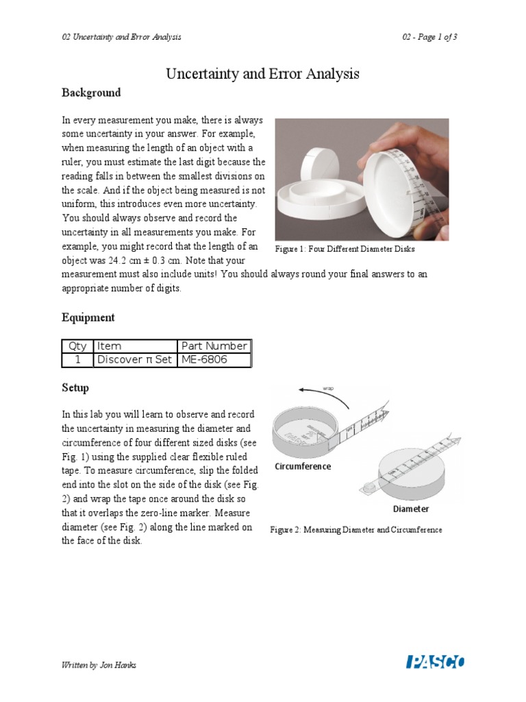 02 Uncertainty and Error Analysis | PDF | Uncertainty | Standard Deviation
