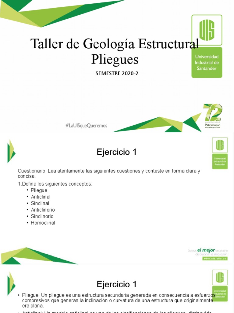 Mousalli - Taller de Pliegues | PDF | Geología estructural | Geología