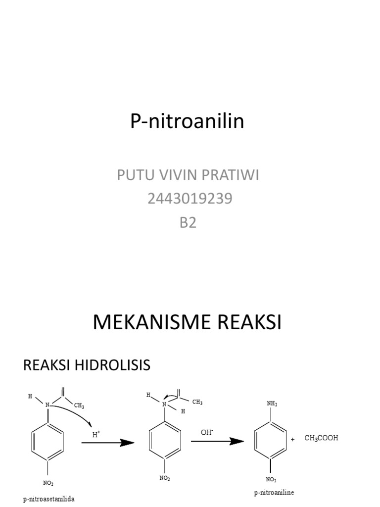 Preparat P-Nitroaniline | PDF