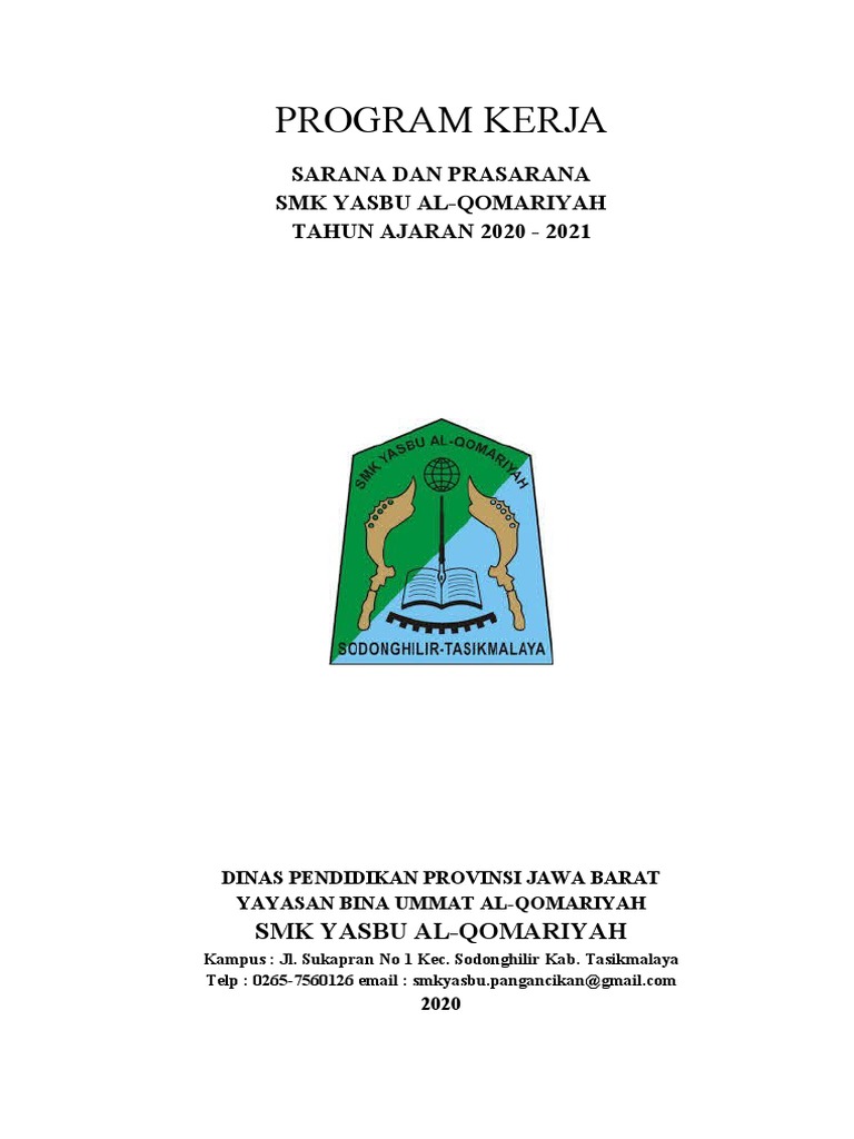 Proposal Program Kerja SARPRAS SMK YASBU | PDF