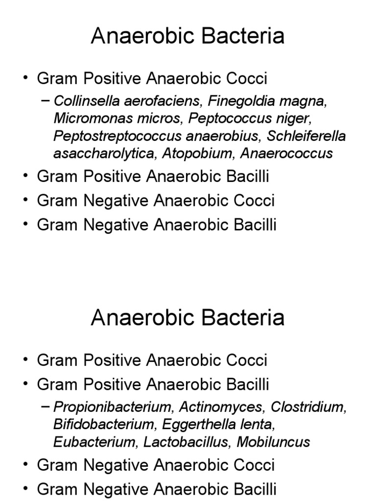 Anaerobes of Clinical Importance | PDF | Prokaryote | Bacteria