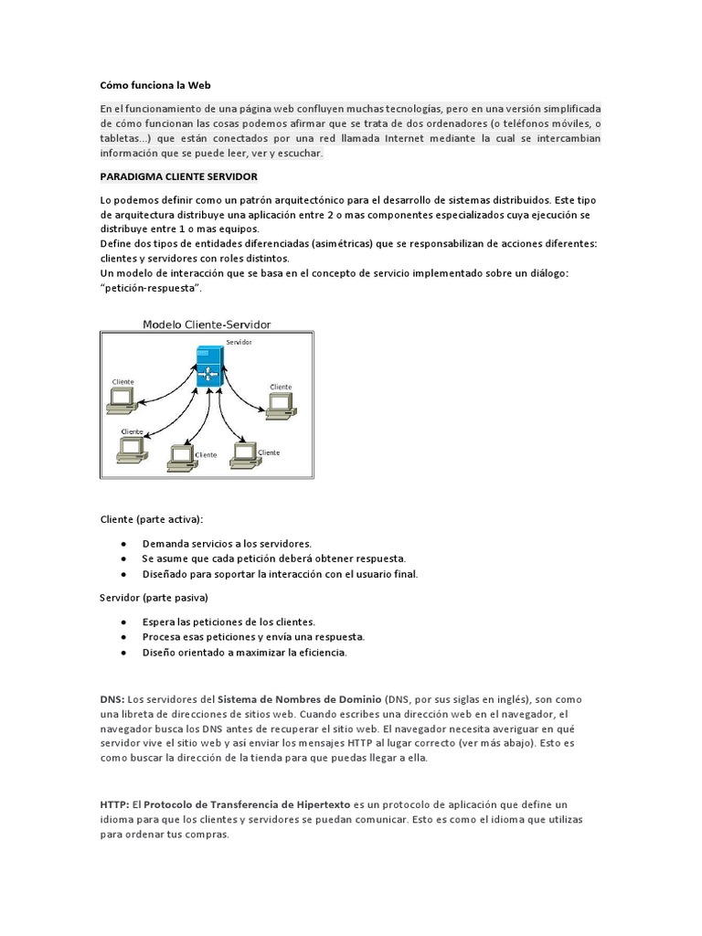 Cómo Funciona La Web | PDF | Servidor web | Internet y web