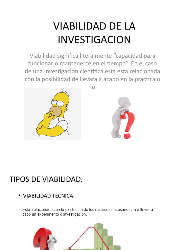 Viabilidad de La Investigacion | PDF