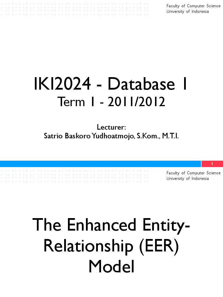05 The Enhanced Entity Relationship Model Pdf Download Free Pdf