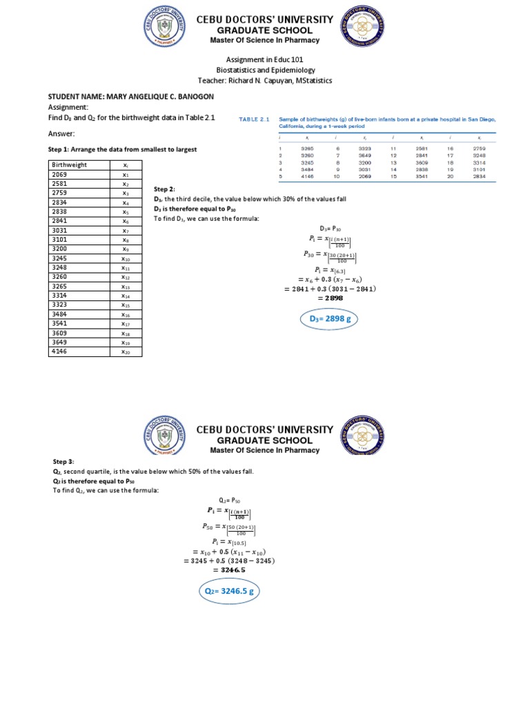Biostat Assignment 1 Pdf 