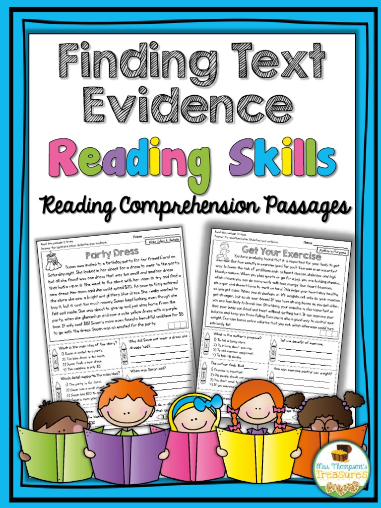 Finding Text Evidence: Reading Comprehension Passages | PDF | Penguin ...