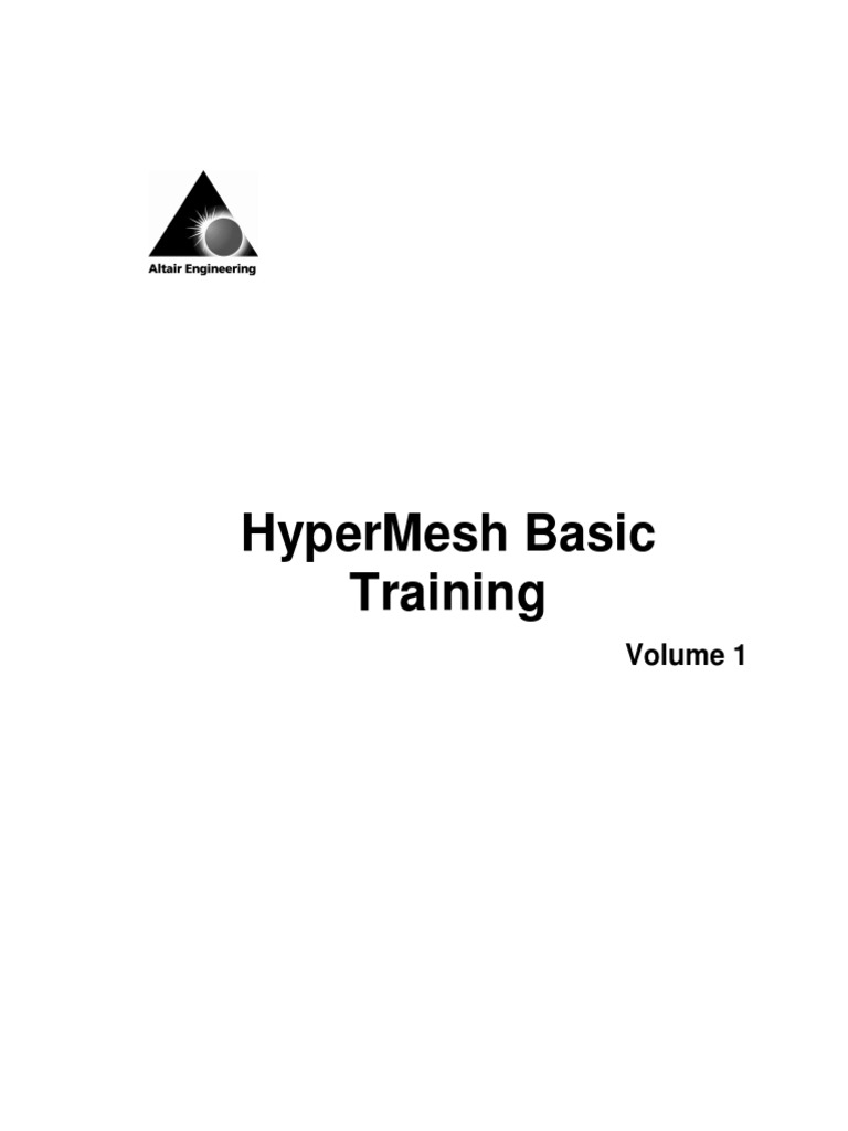 Hypermesh Basic Training Pdf Menu Computing Button Computing