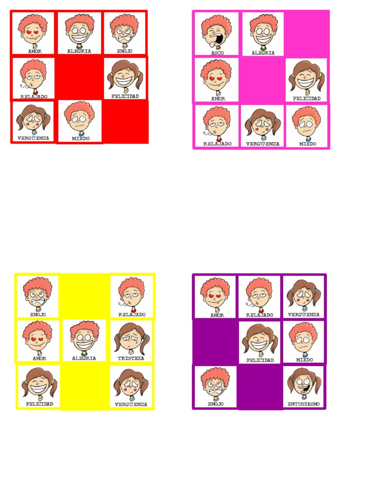 Bingo de Emociones | PDF